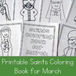 Saints Coloring Book for March