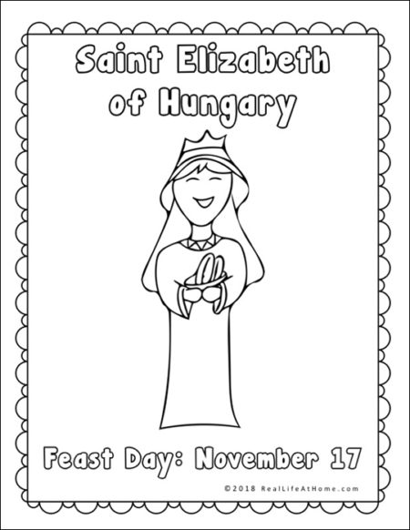Saint Elizabeth of Hungary Printables Packet