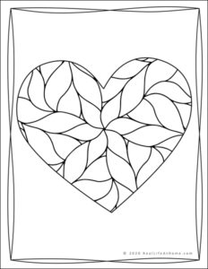 35 Free Printable Heart Coloring Pages