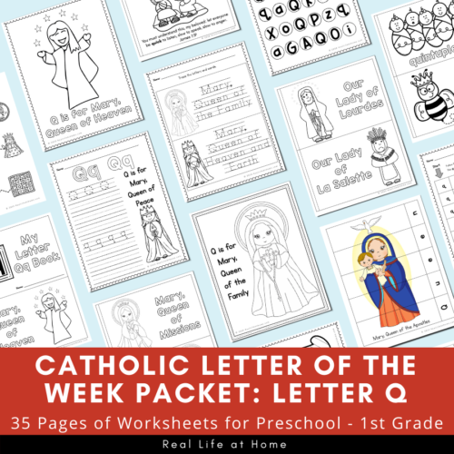 Letters A – Z BUNDLE: Catholic Letter of the Week Worksheets and ...