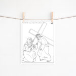 Stations of the Cross Coloring Pages Set (15 Coloring Pages)