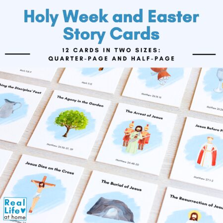 Holy Week and Easter Story Cards for Kids and Families | Watercolor ...